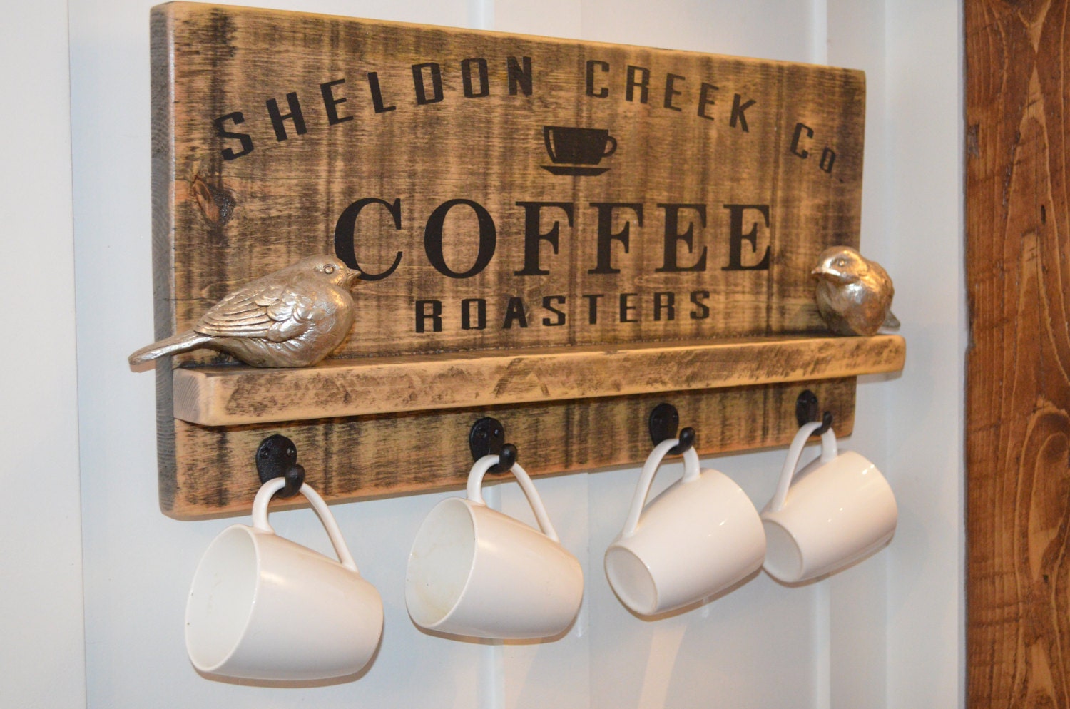 Coffee Roasters Vintage Wood Sign Painted Wooden Sign | Etsy