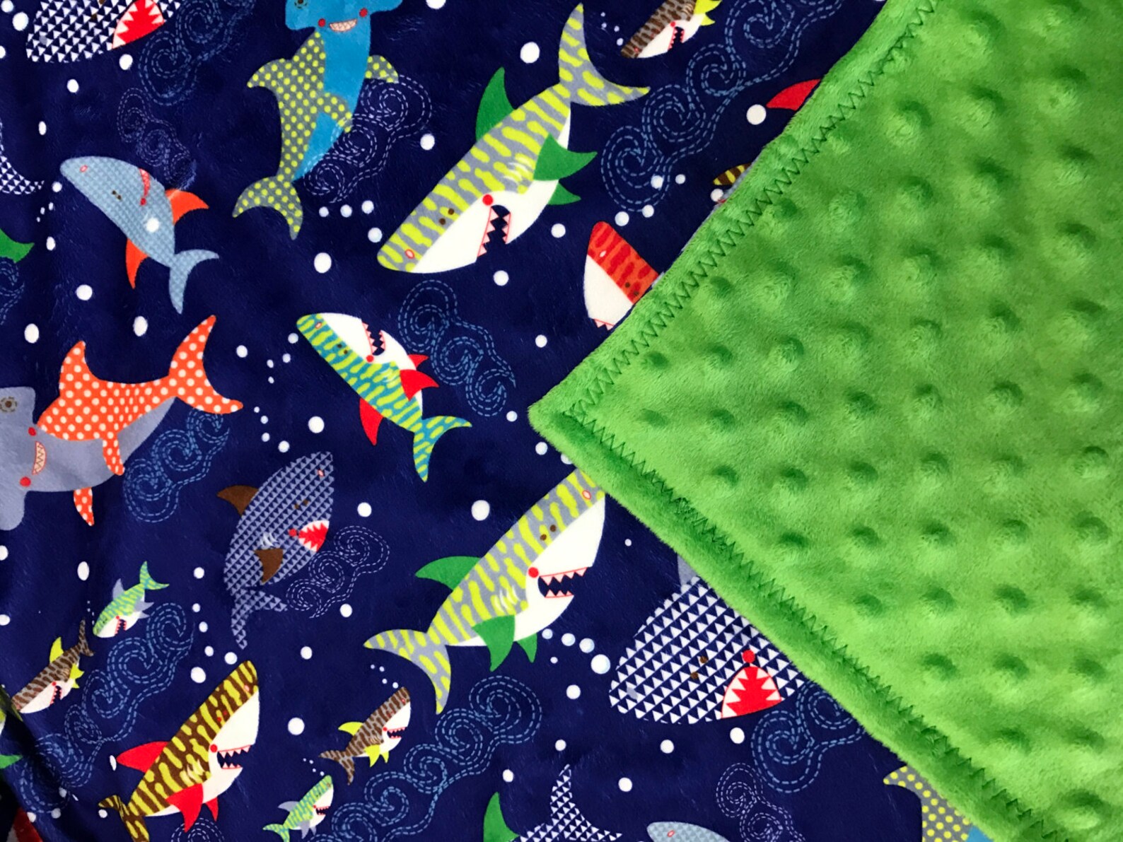 Shark Baby Blanket Boy Baby Blanket Blue Baby Blanket Baby | Etsy