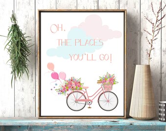 Oh the Places You'll Go Wall Art - Etsy