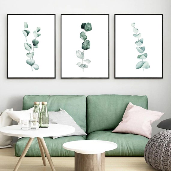Watercolor Greenery Art Set Printable Digital Download - Etsy