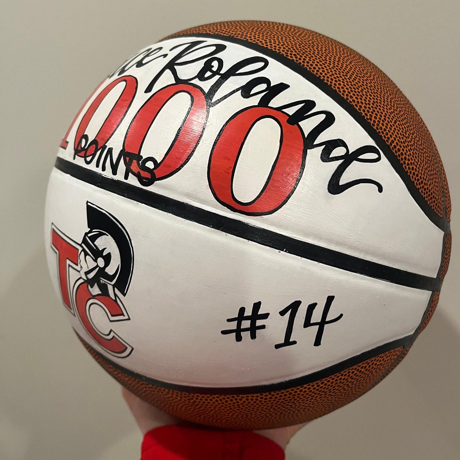 1000 Point Basketball (2 Panel Autograph Ball) - Etsy