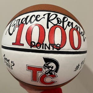 1000 Point Basketball (2 Panel Autograph Ball) - Etsy