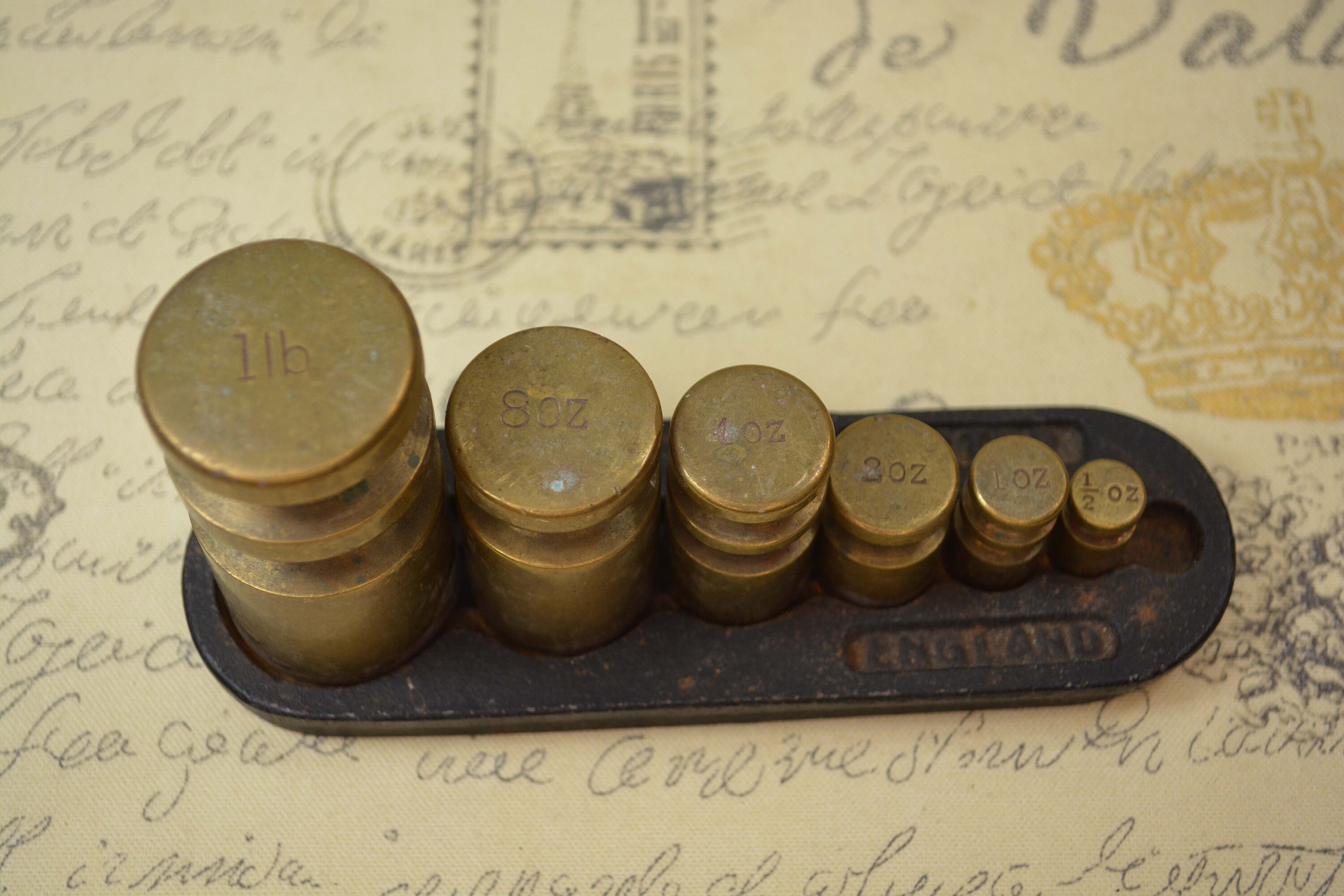 BEAUTIFUL Victor England Balance Scale With Brass Weights - Etsy