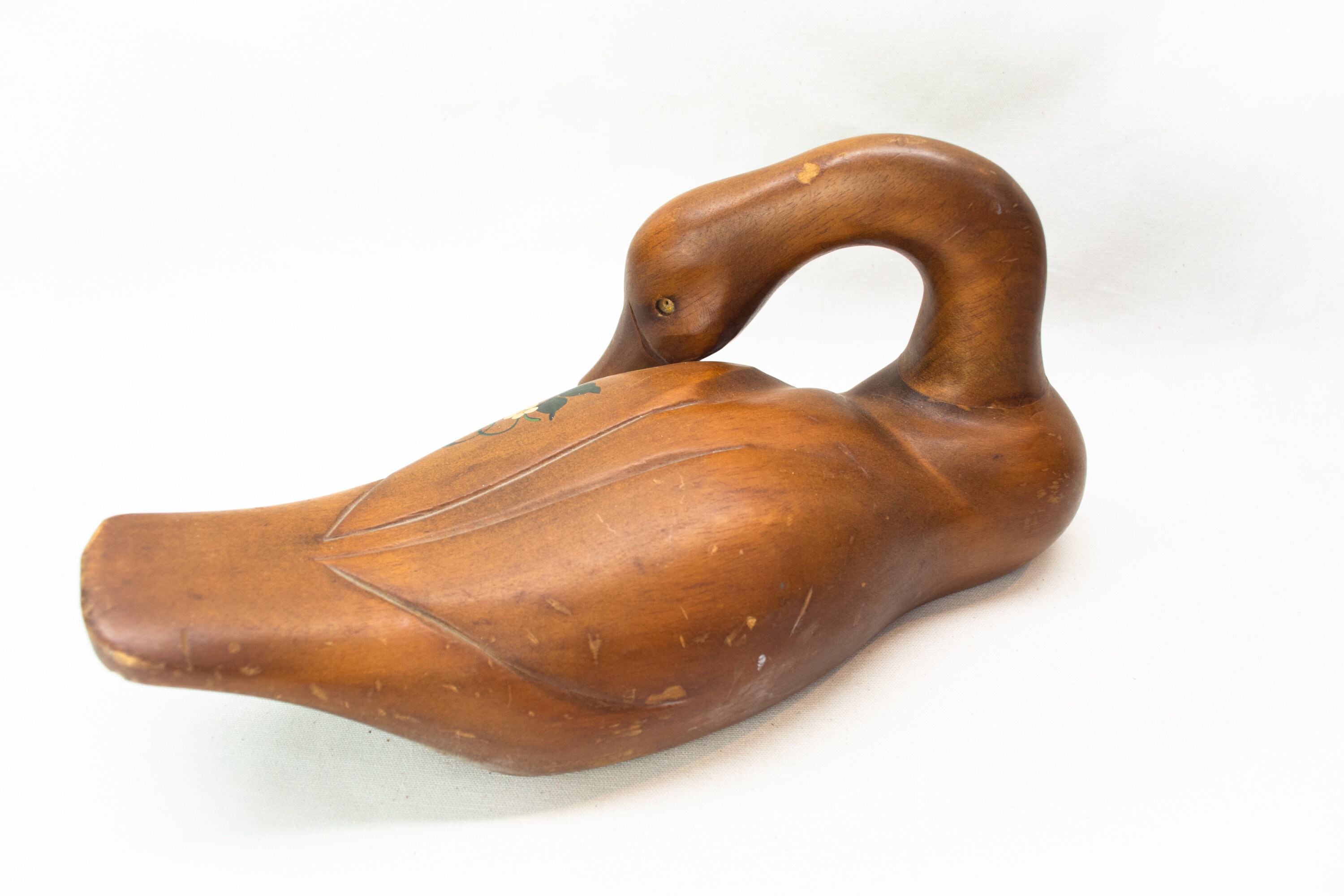 Hand Painted Goose Folk Art Wooden Goose Decoy Artist | Etsy