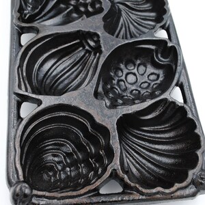 NICE Vintage Restored John Wright Seashells Muffin Gem Pan, Collectible ...
