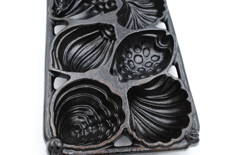 NICE Vintage Restored John Wright Seashells Muffin Gem Pan - Etsy