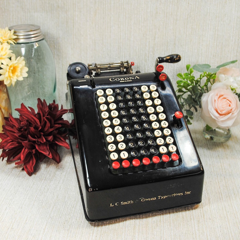 Antique Adding Machine - Etsy
