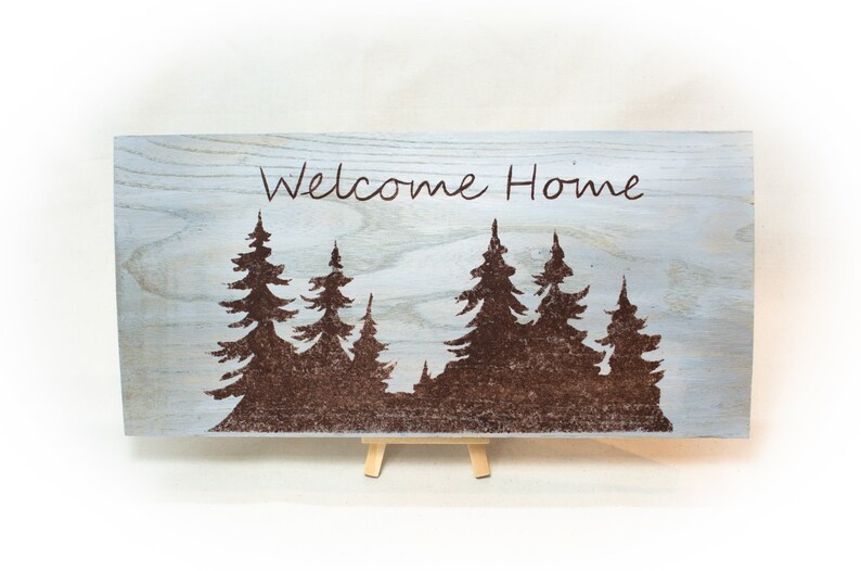 Welcome Home Hand Painted Wooden Sign, Country or Farmhouse Display ...