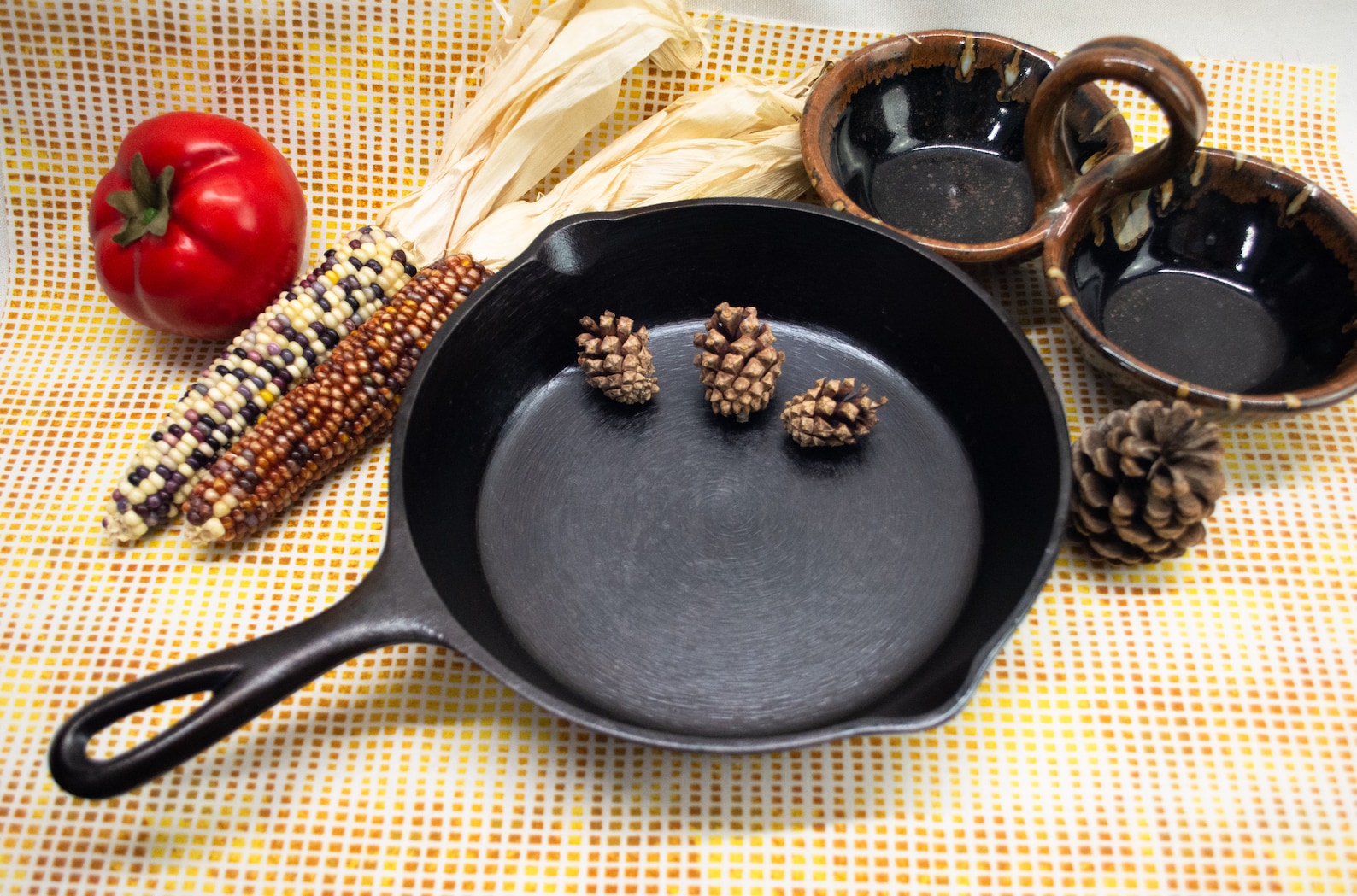 3-notch Lodge No. 5 Skillet, Cast Iron Skillet, Vintage Fry Pan ...