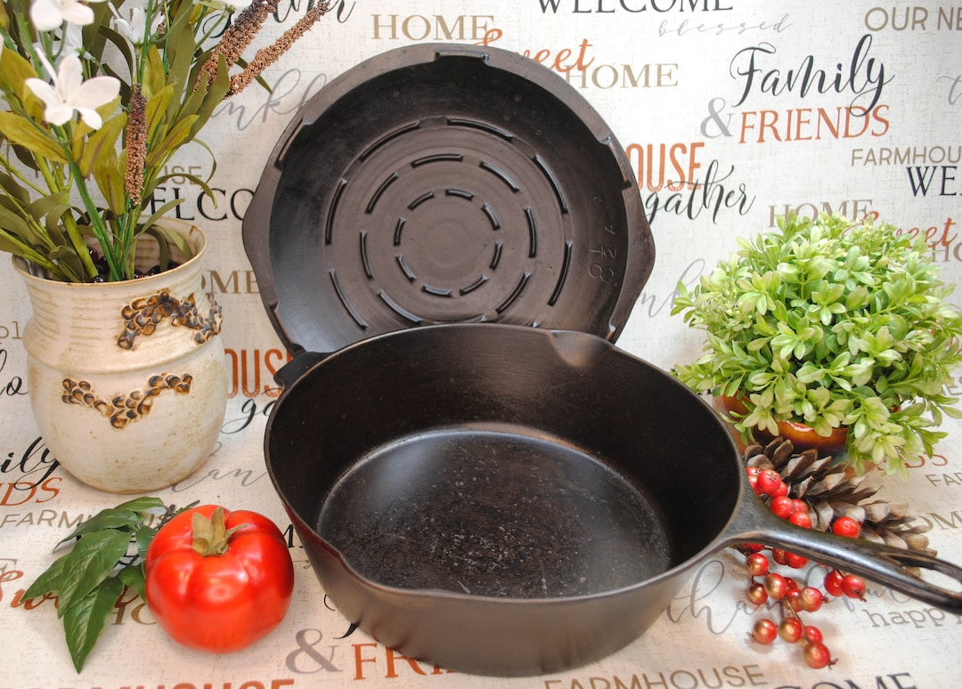 RARE Antique CHF Diamond-d 8.5 Inch Cast Iron Chicken Fryer With Lid ...