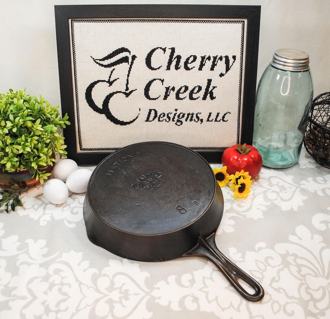 VERY NICE National Wagner Ware Sidney O No. 8 Cast Iron Skillet, Made ...