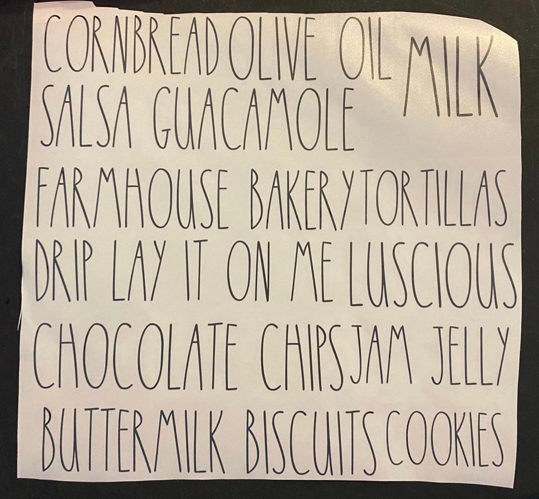 Rae Dunn Inspired Farmhouse Fall Decals - Etsy