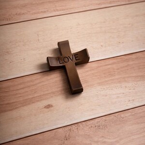 Worry Fidget Cross 3D Printed Pocket Prayer Cross Comfort Cross for ...