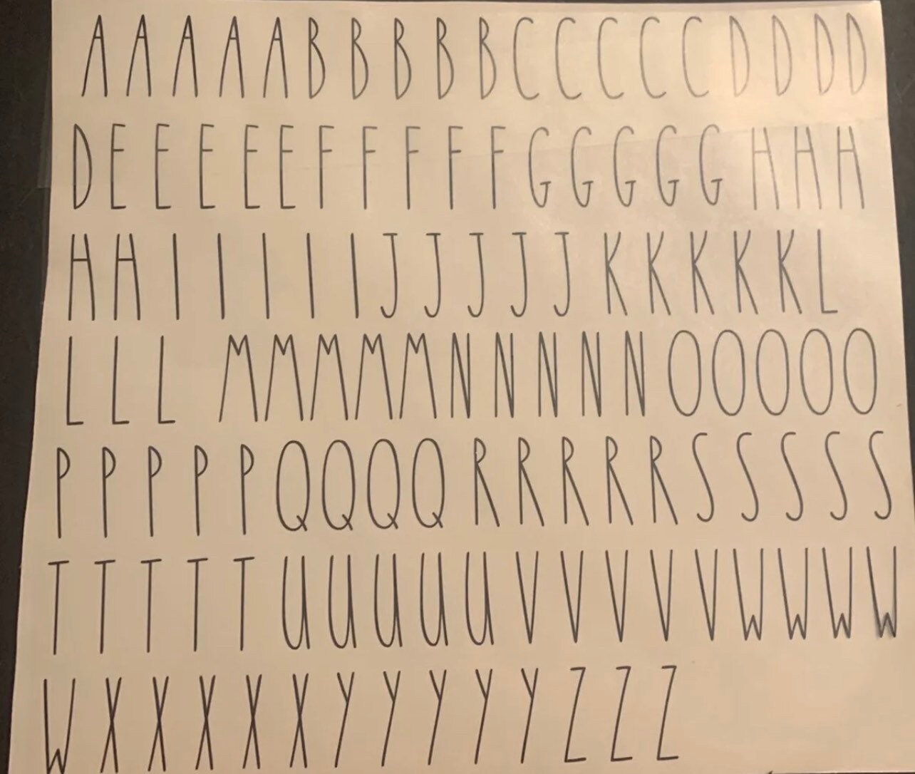 RAE Dunn Inspired Decals Letters - Etsy