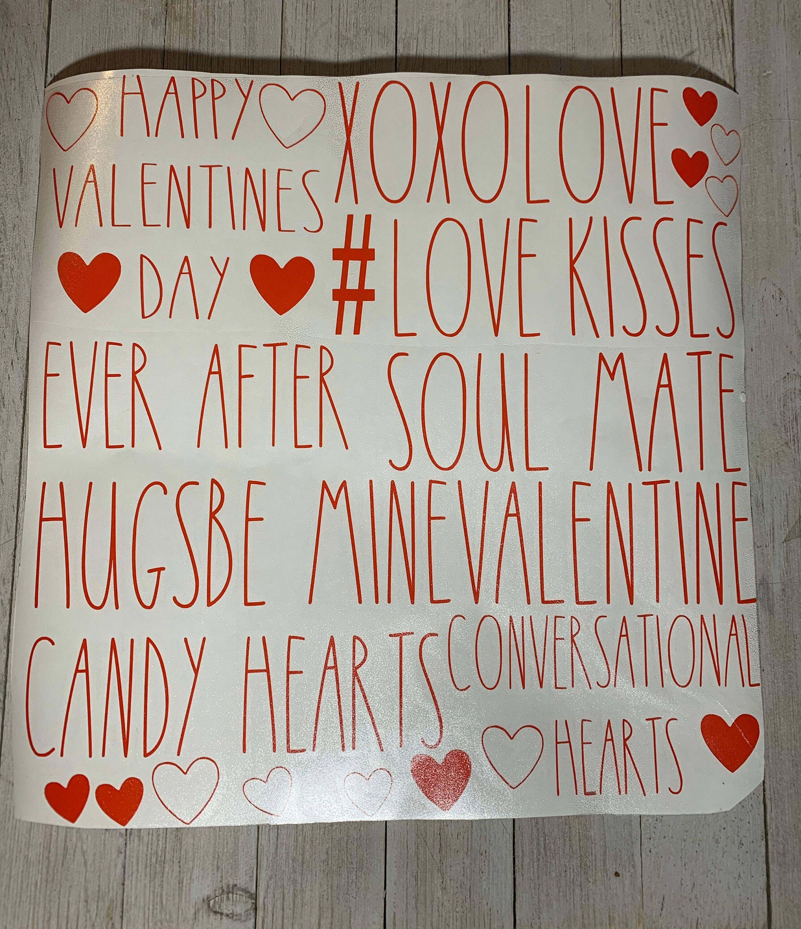 Rae Dunn Inspired Decals Valentines | Etsy