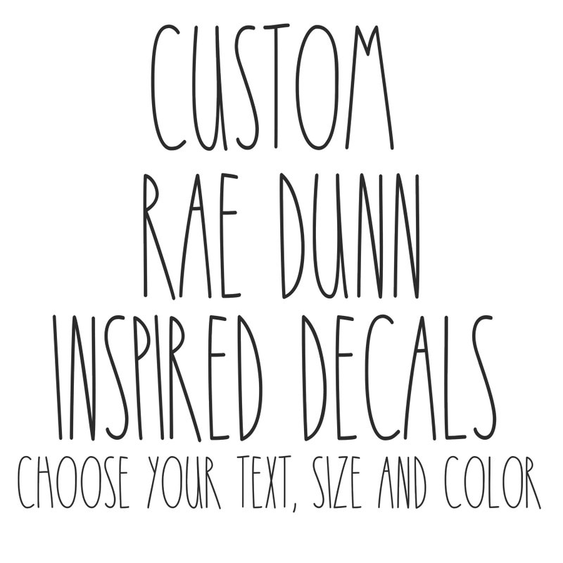 Rae Dunn Decals - Etsy