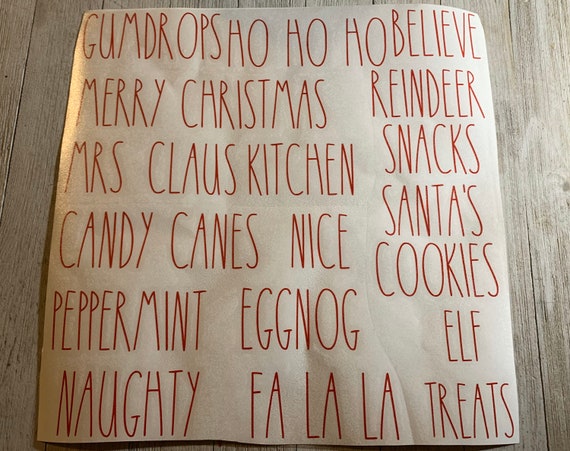 Full 12/12 Sheet Rae Dunn Inspired Decals - Etsy