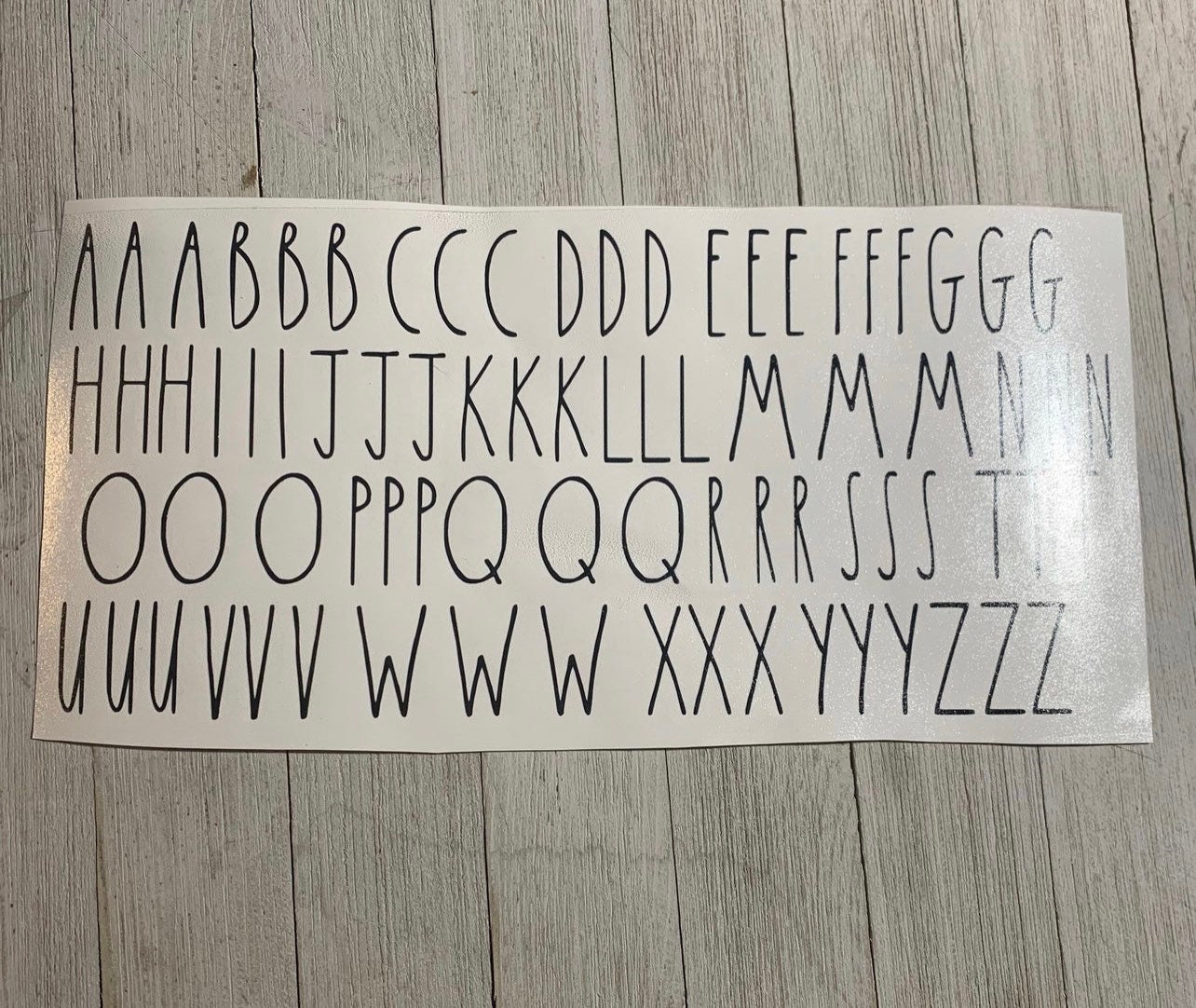 RAE Dunn Inspired Decals Letters - Etsy