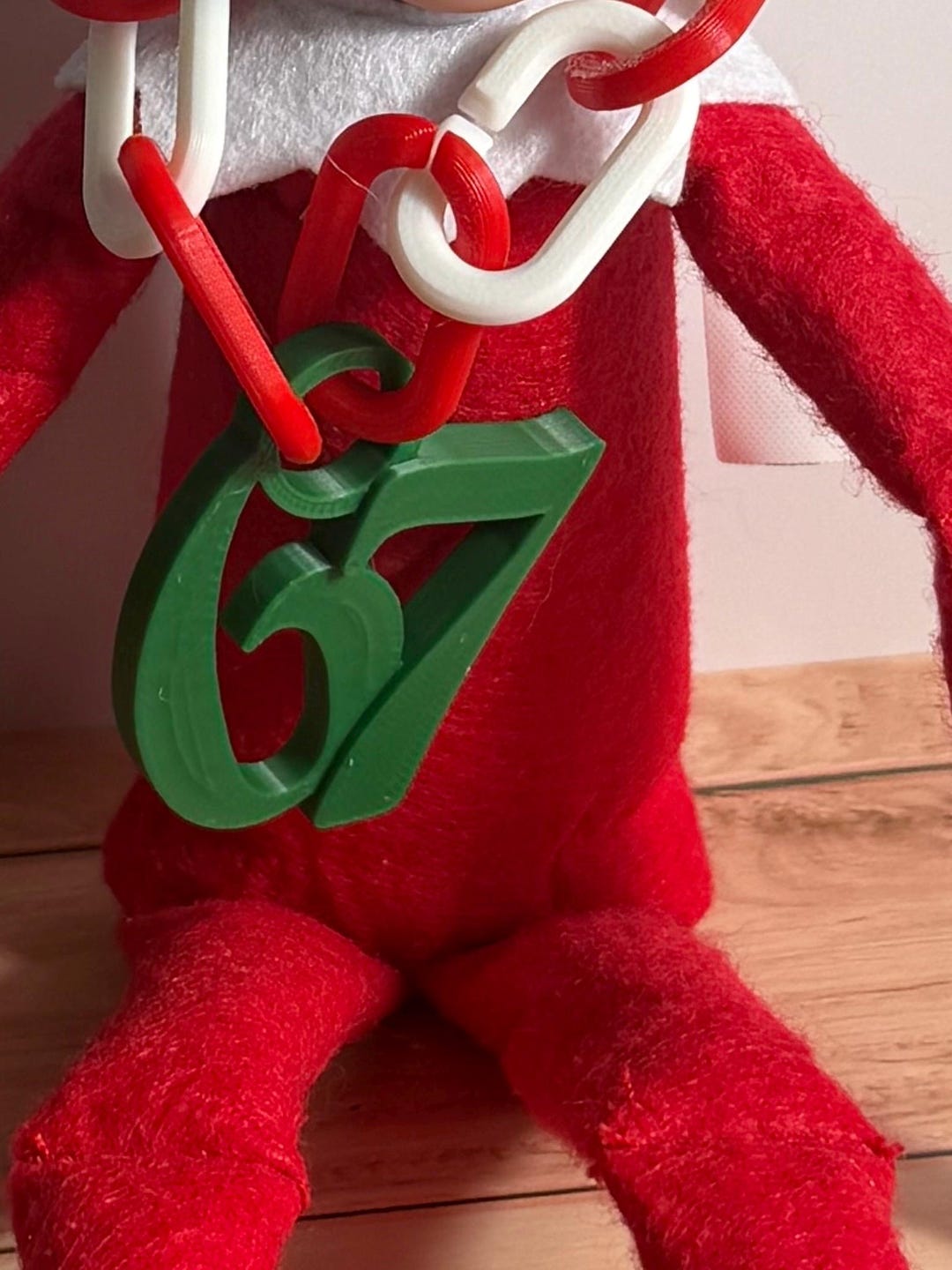 Holiday Shelf Visitor Prop/ Viral Meme 67 Toy Chain/ 3d Printed ...