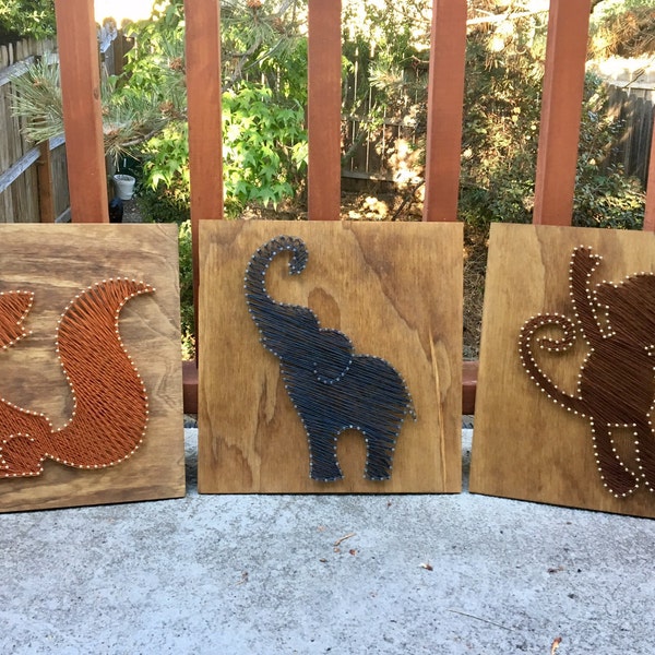 Elephant String Art - Etsy UK
