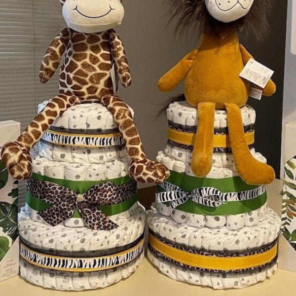 Zebra Diaper Cake - Etsy