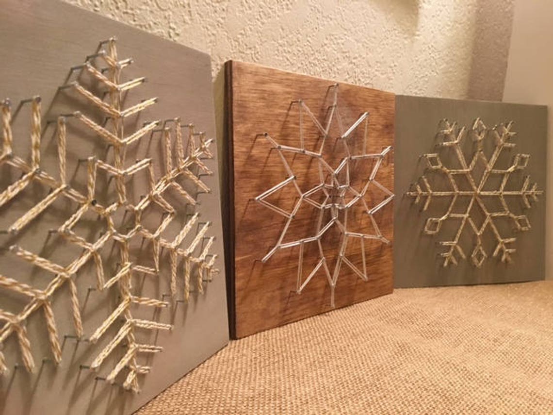 Snowflake String Art - Etsy