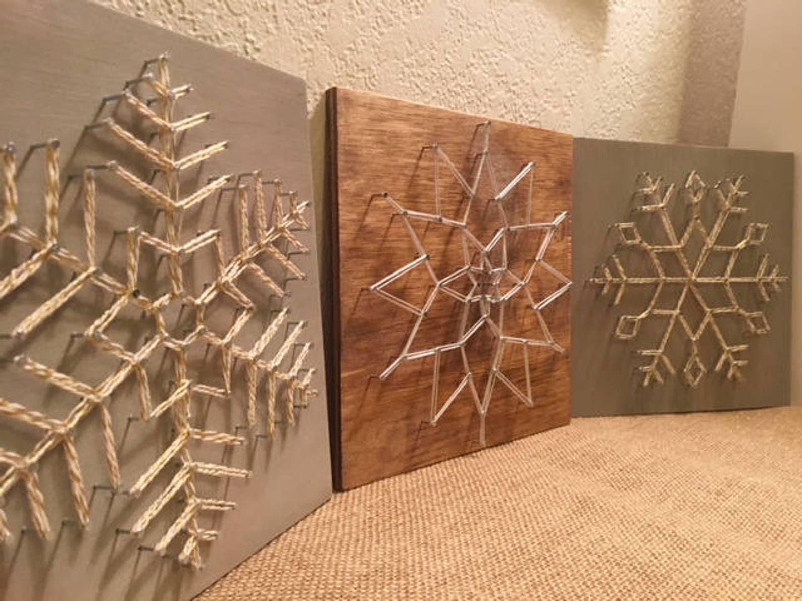 Snowflake String Art - Etsy