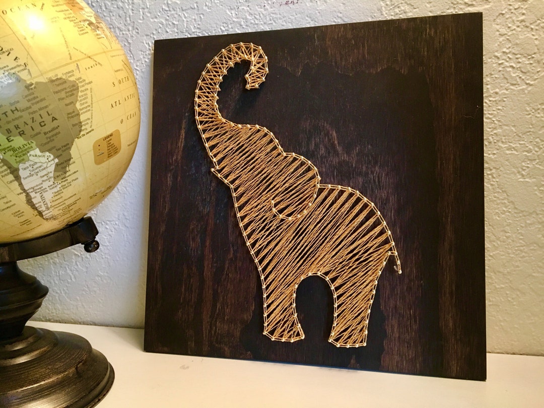 Elephant String Art - Etsy