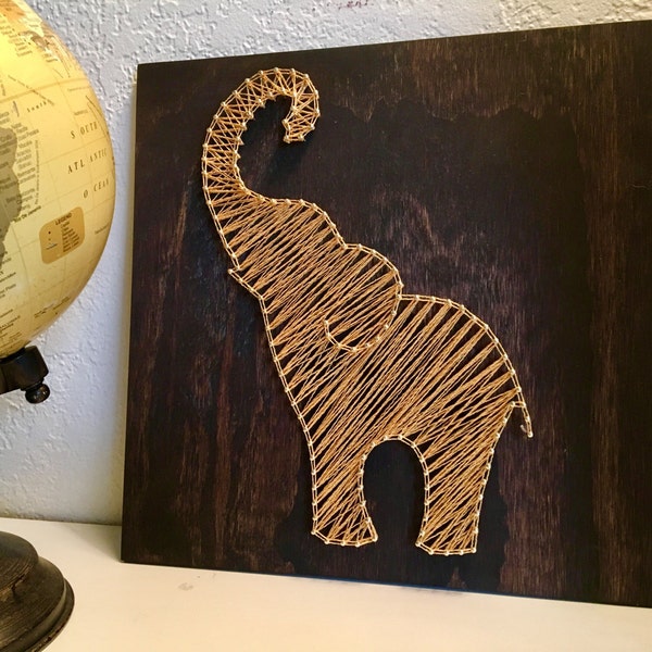 Elephant String Art - Etsy