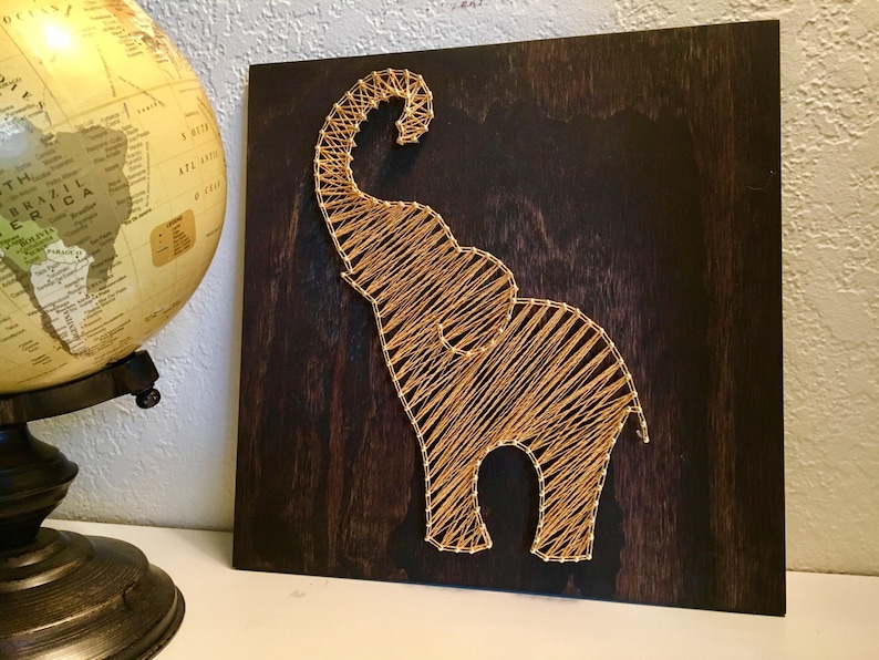 Elephant String Art - Etsy