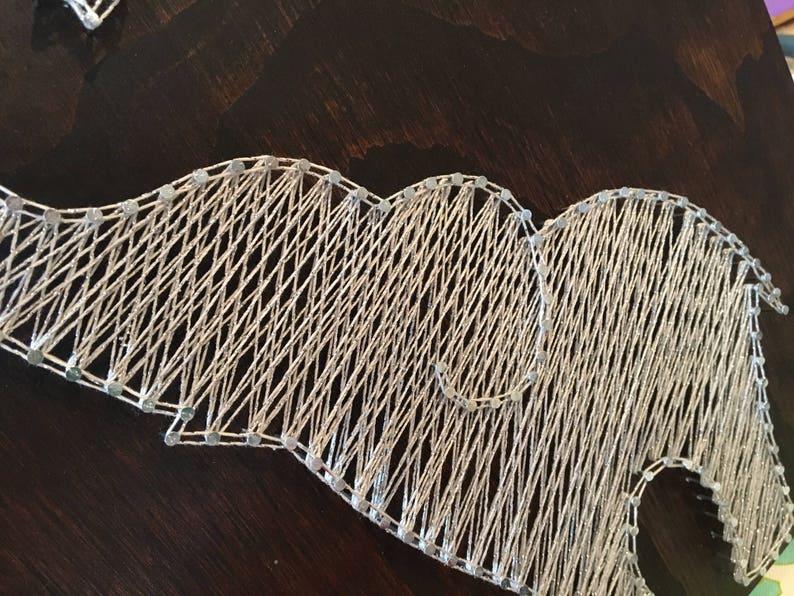 Elephant String Art - Etsy