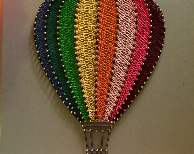 Hot Air Balloon String Art - Etsy UK