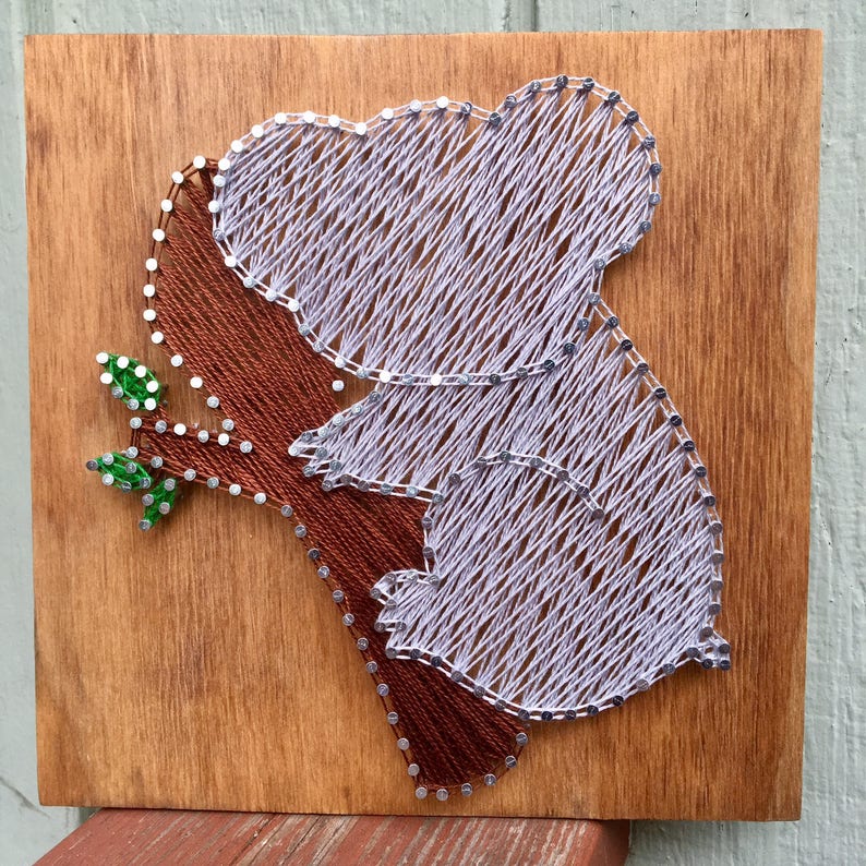 Animal Trio Nursery Set String Art | Etsy