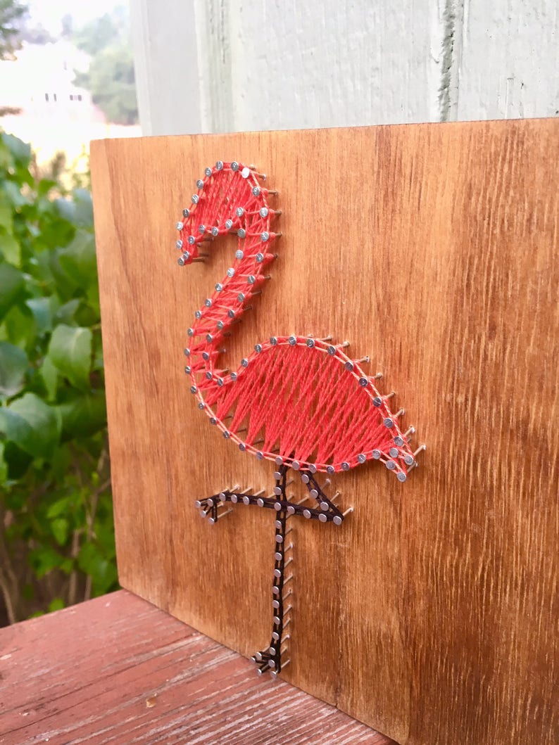 Flamingo String Art - Etsy