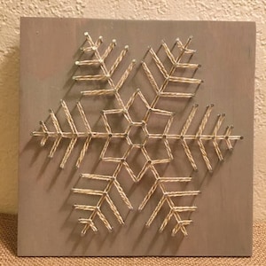 Snowflake String Art - Etsy