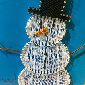 Snowman String Art - Etsy