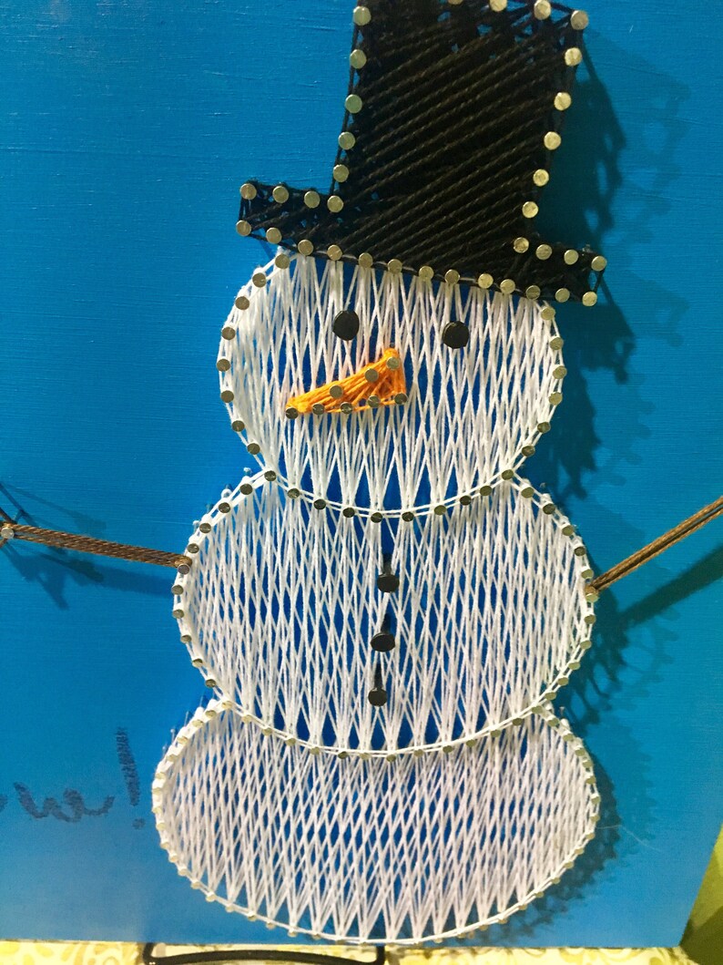 Snowman String Art - Etsy