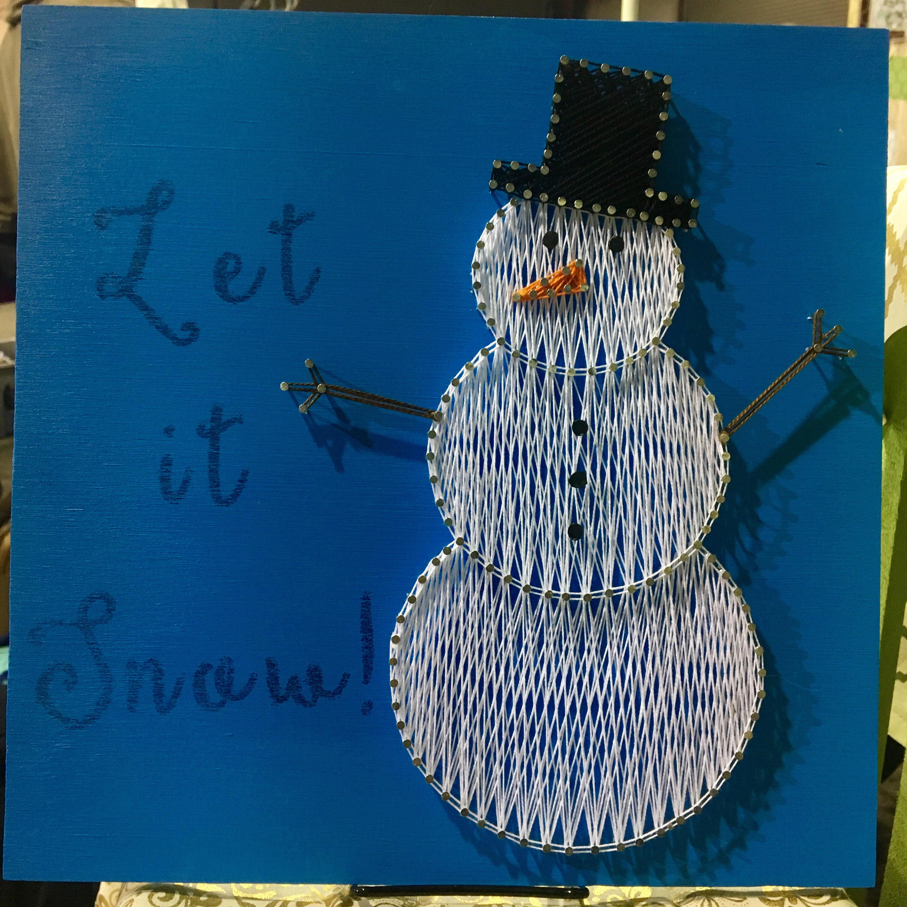 Snowman String Art - Etsy