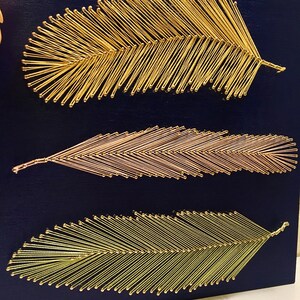 3 Feathers String Art - Etsy