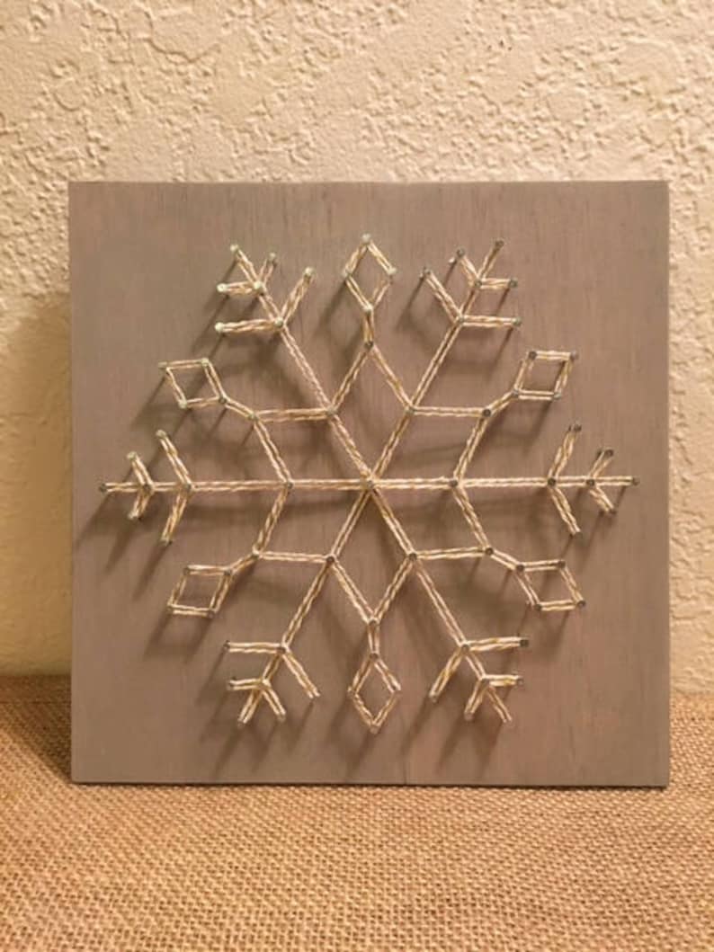 Snowflake String Art - Etsy
