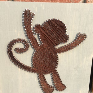 Monkey String Art - Etsy