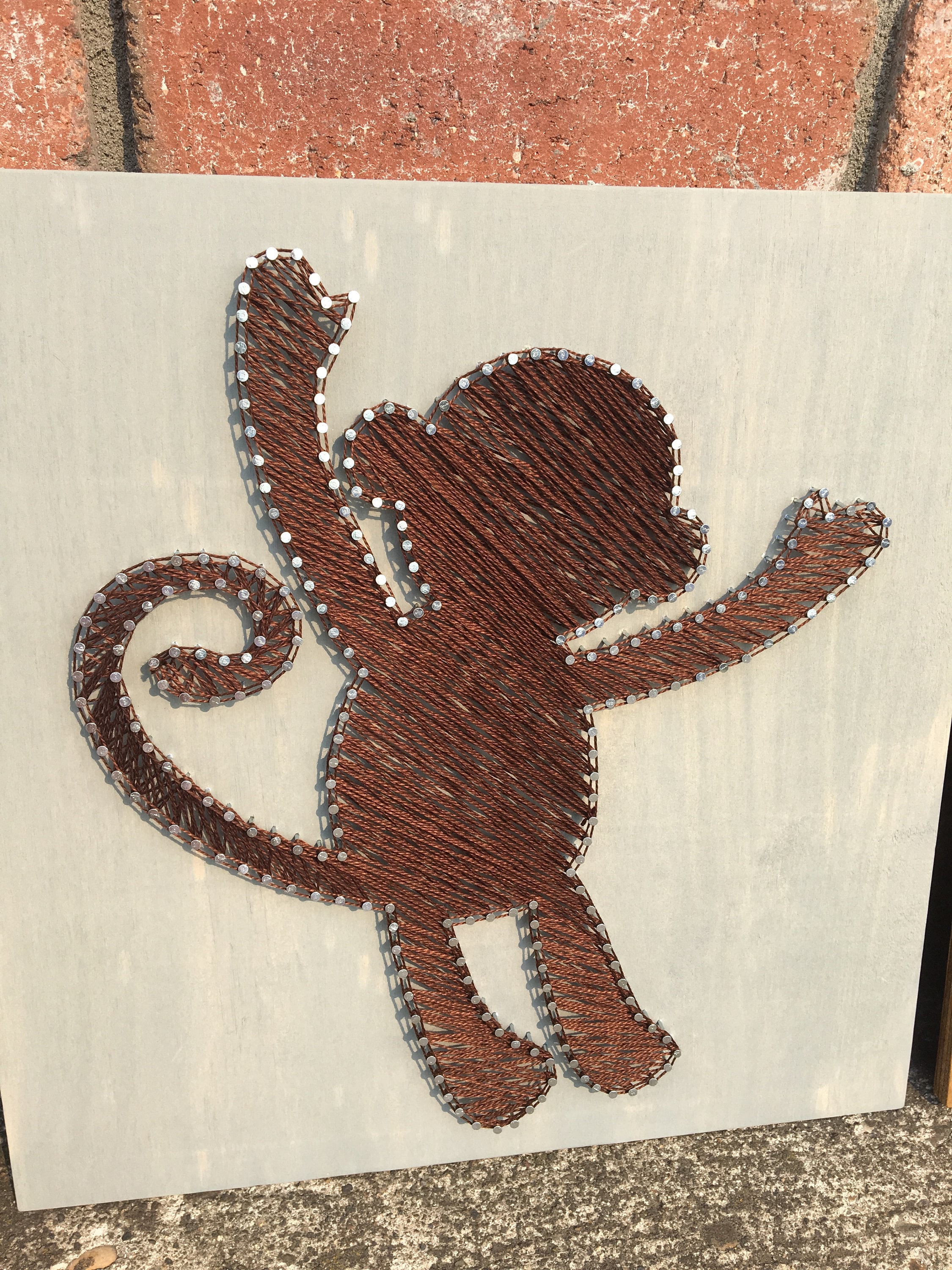 Monkey String Art - Etsy