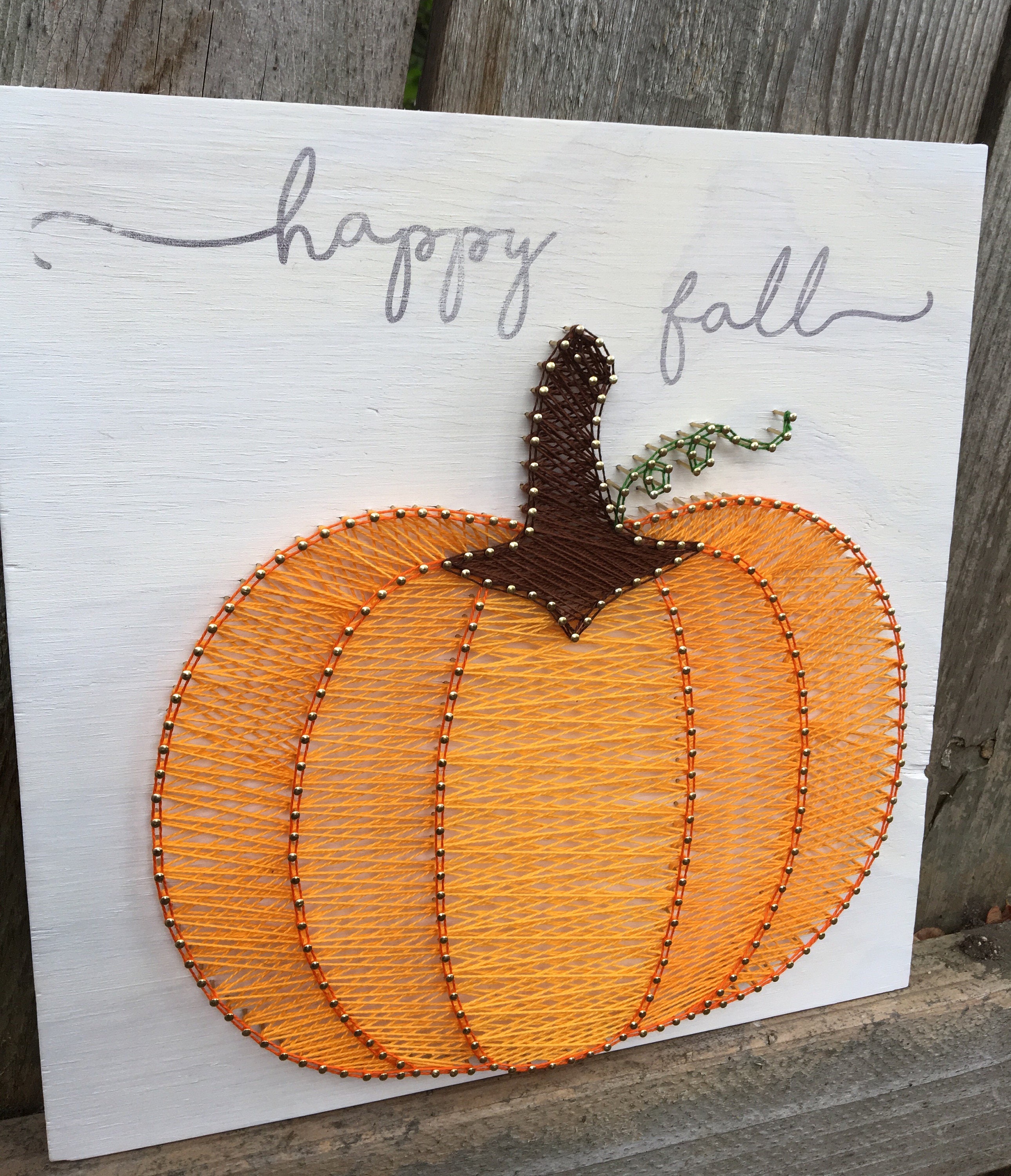 Fall Pumpkin String Art - Etsy