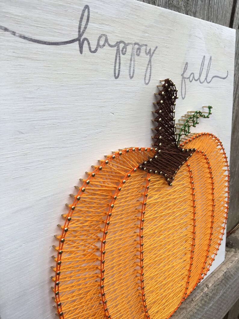 Fall Pumpkin String Art - Etsy
