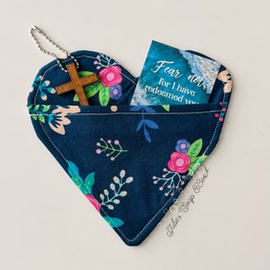 Heart Prayer Pouch; Prayer Pouch; Heart Pouch; Prayer Pocket; Wooden ...