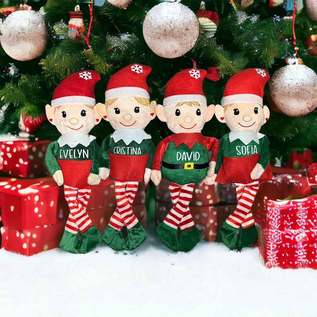 Personalized Elf; Plush Elf; Christmas Gifts for Kids; Christmas Decor ...