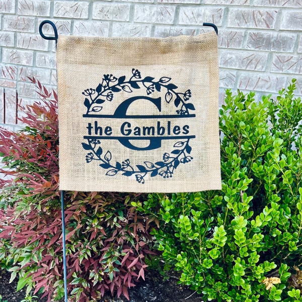 Burlap Garden Flag - Etsy