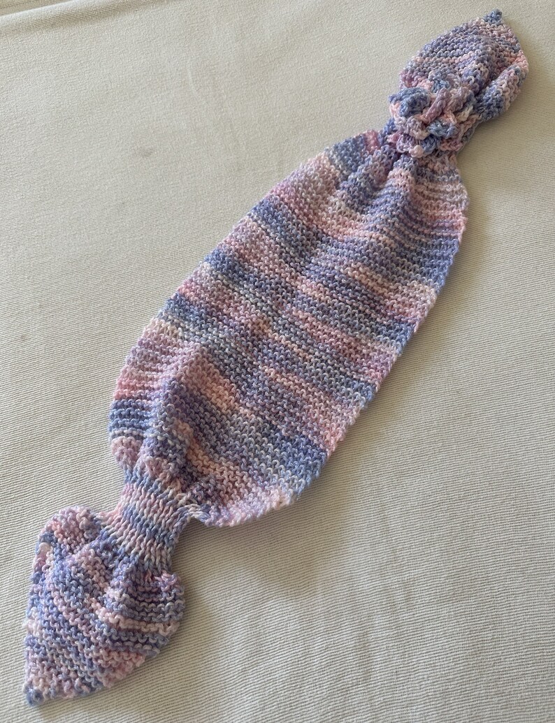 Light Pink & Lavender Hand Knitted Neck Wrap - Etsy