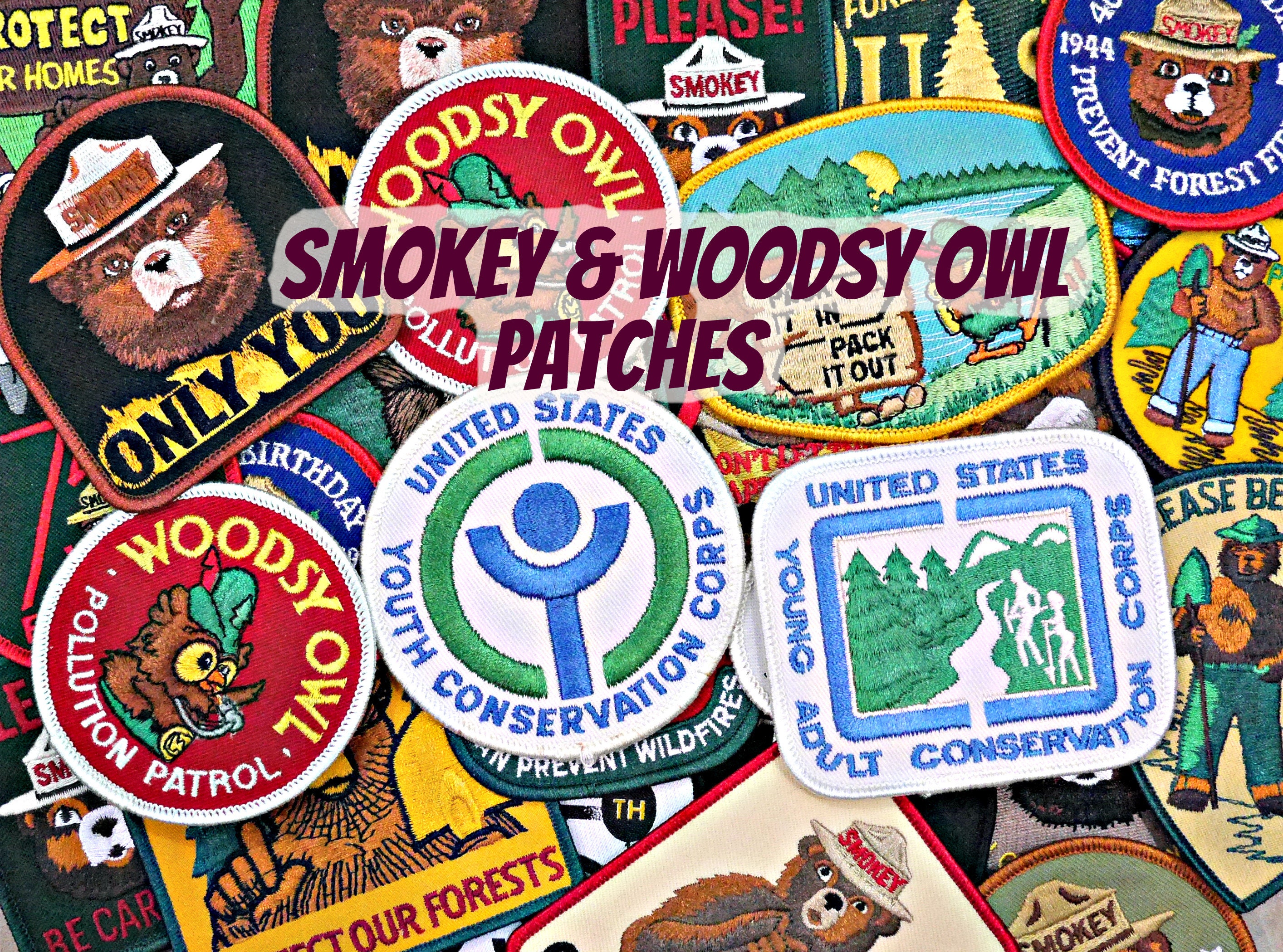 Official Smokey Bear Embroidered Patch - USFS Iron-on Iron-on/sew-on - Etsy
