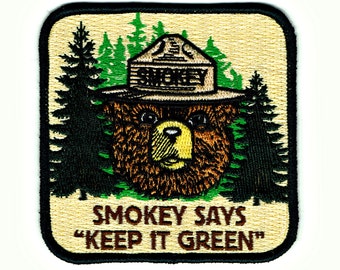 Embroidered Patch Bear - Etsy